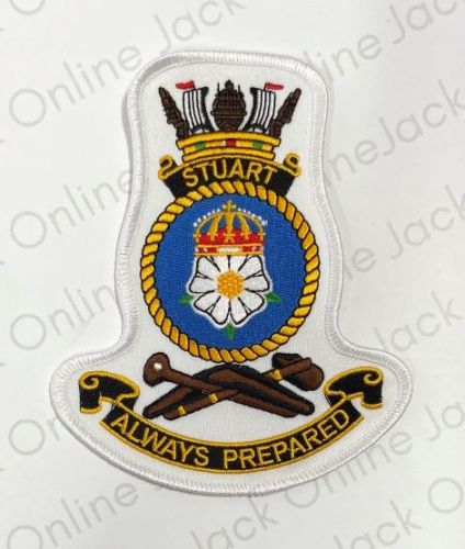 HMAS Stuart Crest Cloth Patch - RAN Uniforms, Navy Accessories Medals ...